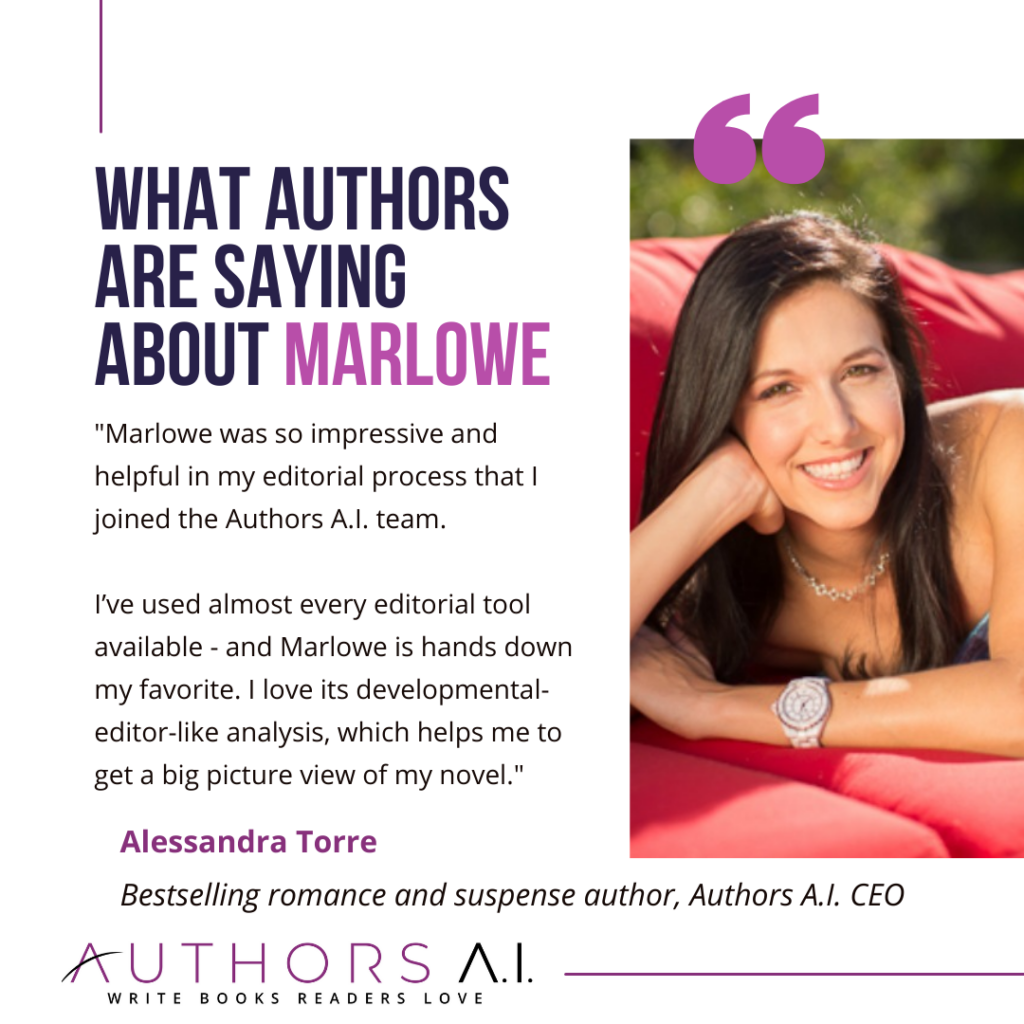 Try Marlowe: The self-editing tool - Authors A.I.